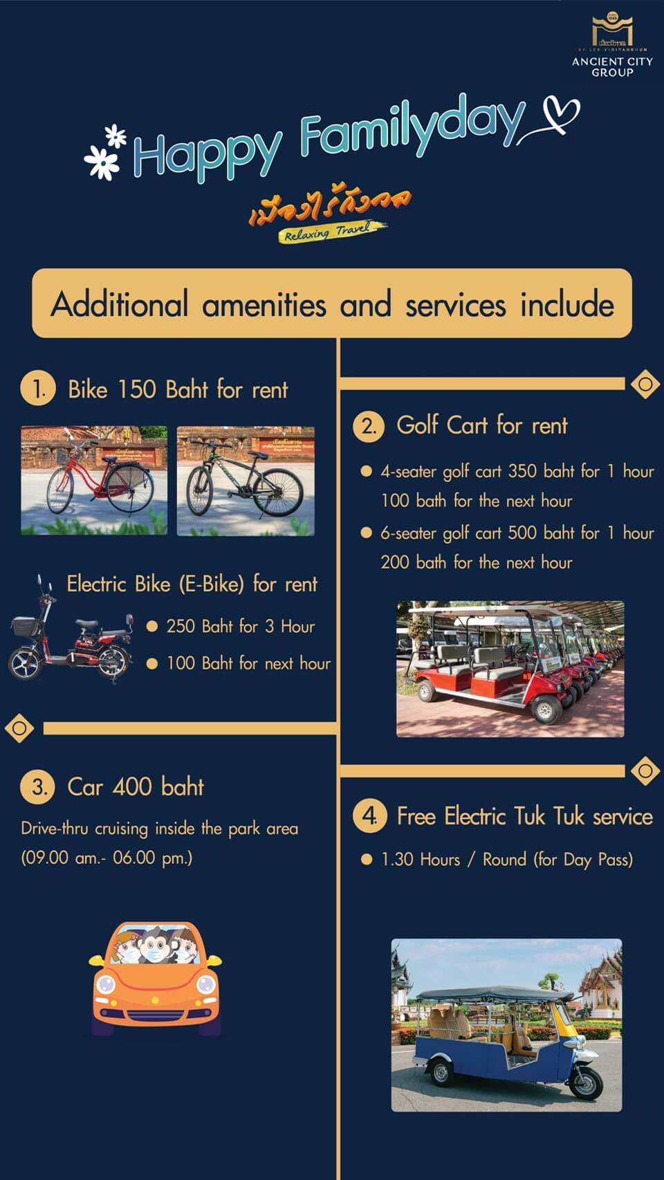 Additional amenities and services include - Muang Boran Museum | Muang ...